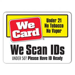 We Scan IDs 3x4 Sticker - UNDER 50